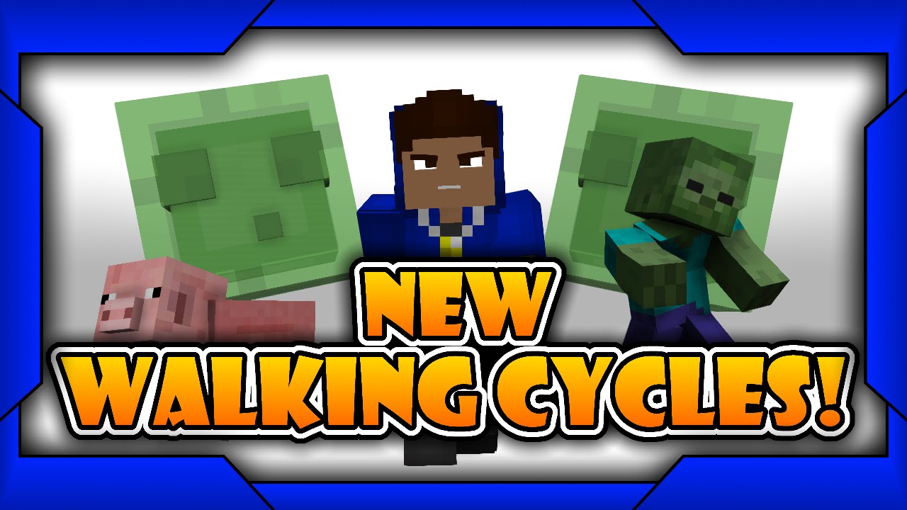 NEW Walking Cycles Test | A Minecraft Animation Test (Made with Mine ...