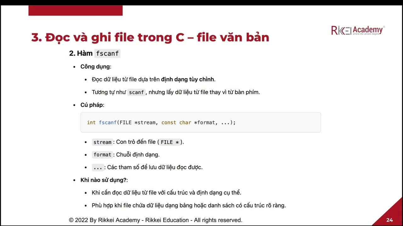 Đọc dữ liệu từ file trong C: Hướng dẫn chi tiết và thực hành