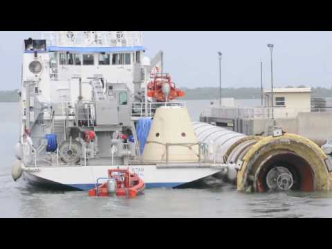 STS-132 SRB Recovery Ships - YouTube