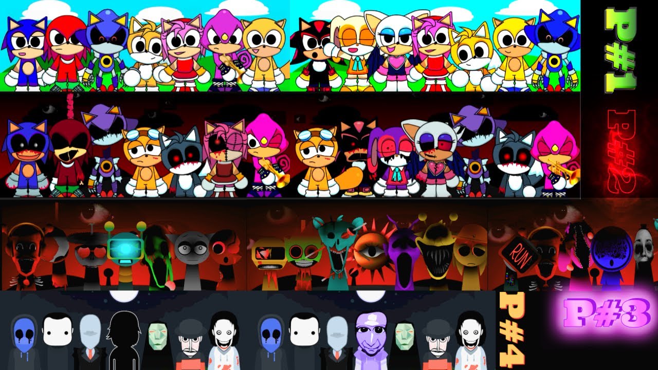 Incredibox Sprunki All Character Together Shin Sonic Mod | PHASE 1 VS ...