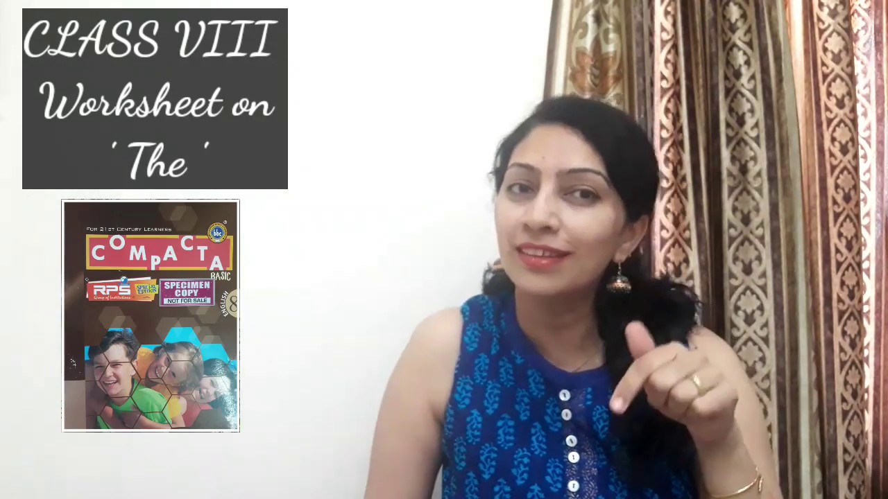 Class 8TH - BBC COMPACTA ( Definite Article - The : Worksheet ) - YouTube