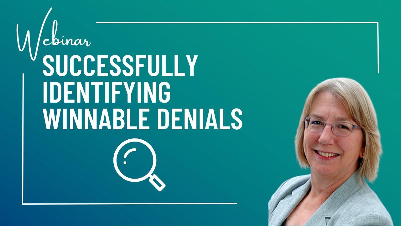 Successfully Identifying Winnable Denials - YouTube
