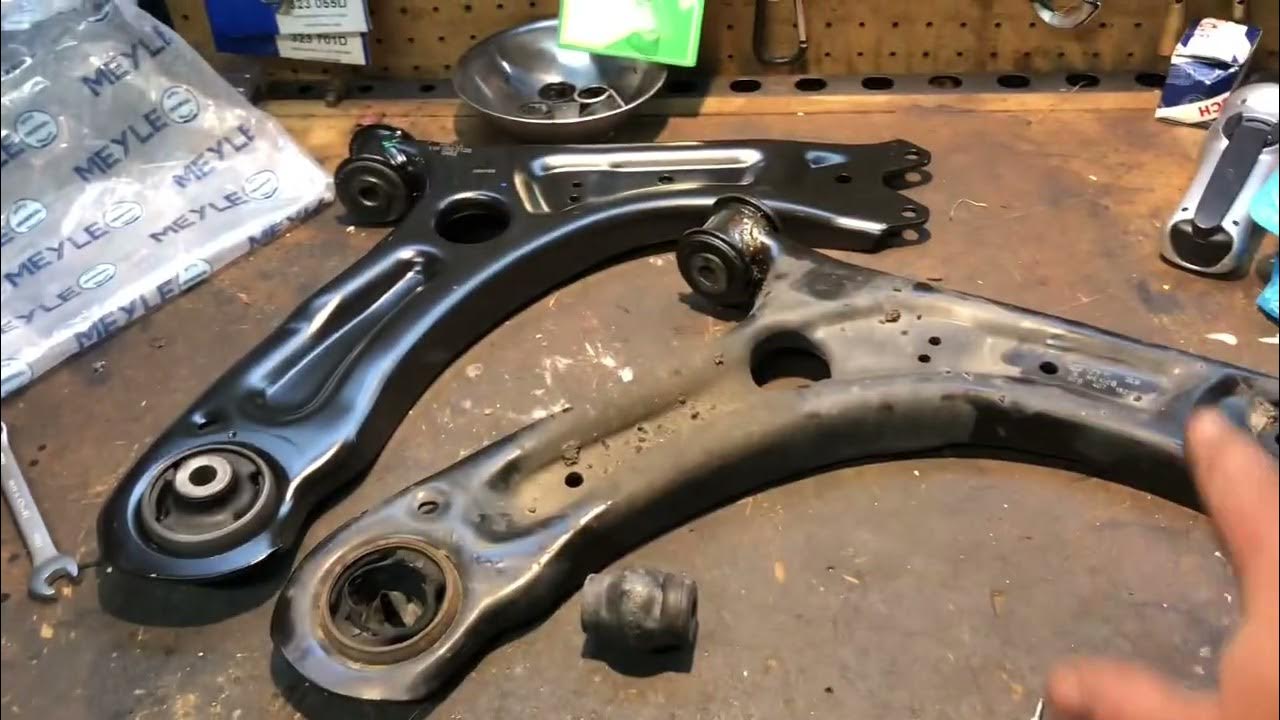 VW Jetta TDI Lower Control Arm 2015 replacement - YouTube