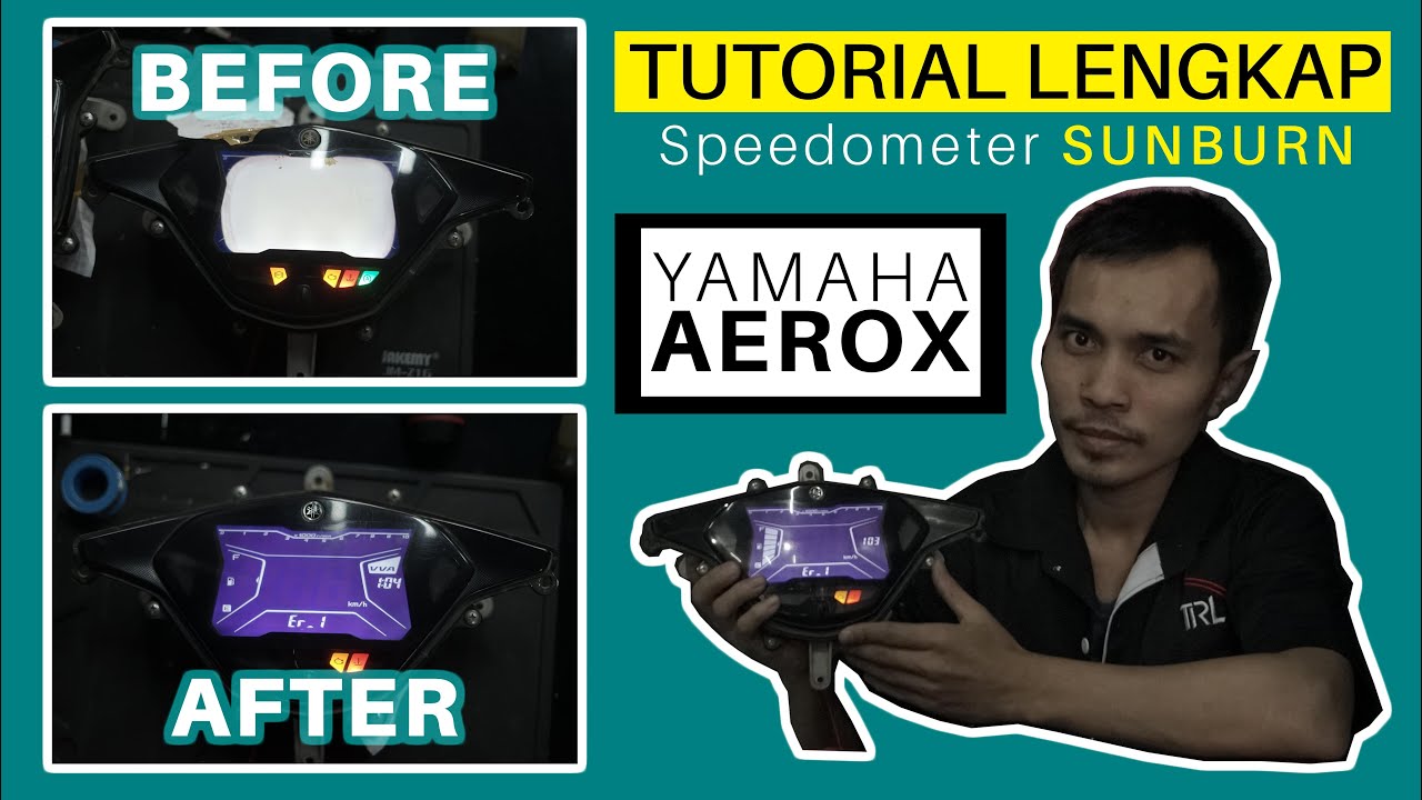 Tutorial KOMPLIT 🔥 Servis speedometer Aerox SUNBURN 🔥 - YouTube