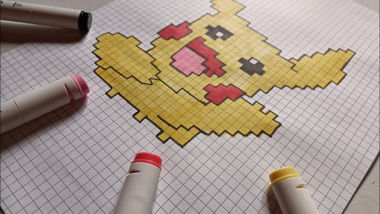 Drawing Pokemon in PIXEL Effect with Ohuhu Markers! - YouTube