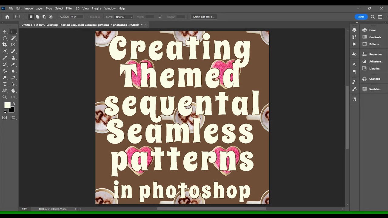 Creating Themed Sequential Seamless Patterns using Adobe Photoshop ...