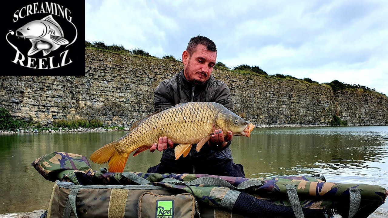 Carp fishing a quarry lake - YouTube