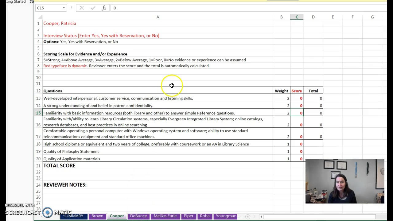 Screening Matrix - YouTube