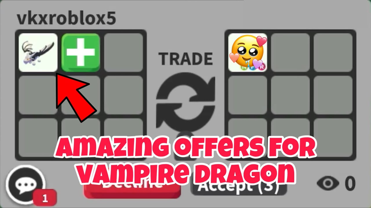 Amazing offers for Vampire dragon in adopt me - YouTube