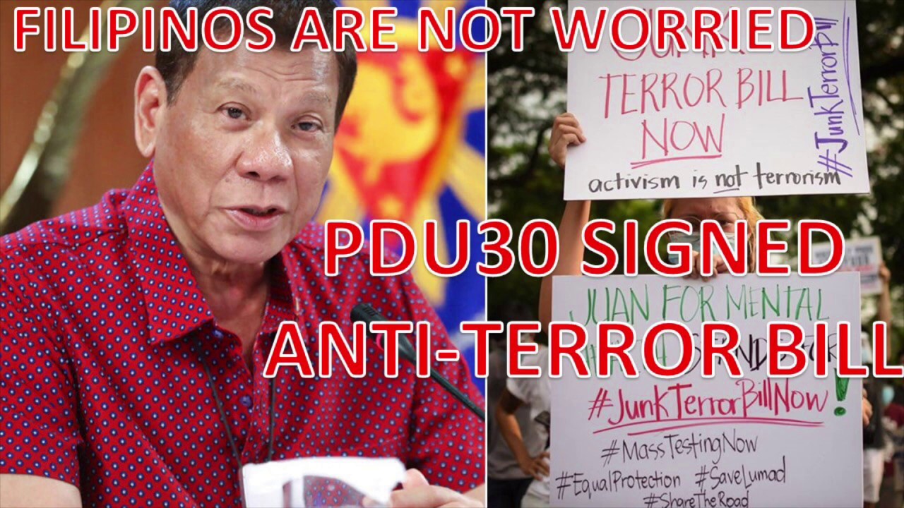 Duterte Signs Anti-Terrorism Bill // Filipinos are not Worried ...