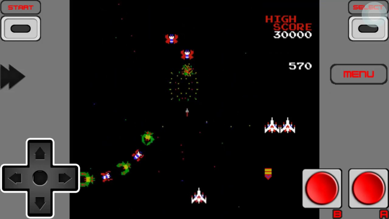 Good Old Retro Games - Pt.8 ( Galaga ) Short Gameplay | Famicom | NES ...