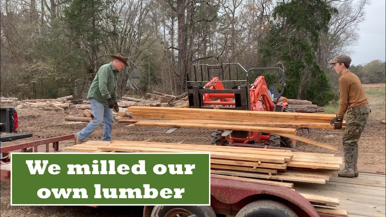 We milled our own lumber - YouTube