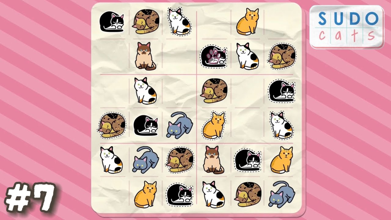 【SUDO CATS/スドキャッツ】 EXTRA Puzzles 1~4 #7 - YouTube