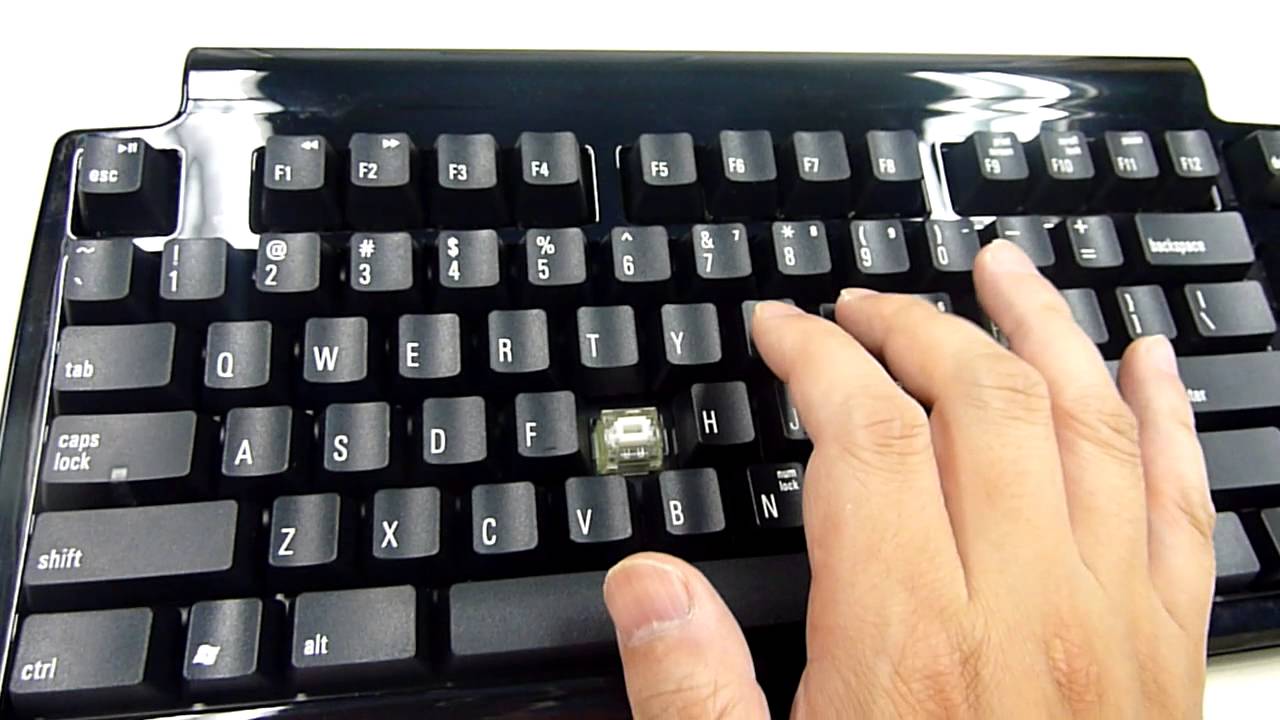 静音タイプのメカニカルキーボード「Matias mini Quiet Pro Keyboard US」 - YouTube