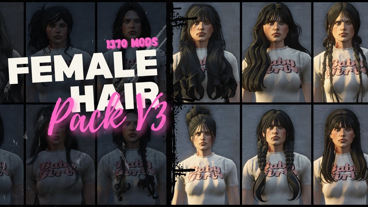 1370 - Female Hair Pack V3 | Hairstyle Pack +130 hairstyles | Best Hair ...