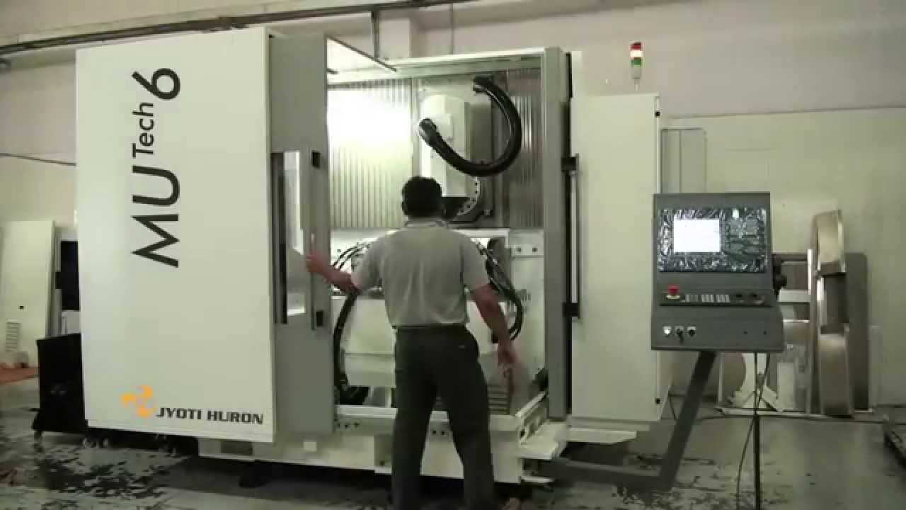 Turbine Blade Machining on Jyoti make 5-Axis MU Tech 6 - YouTube