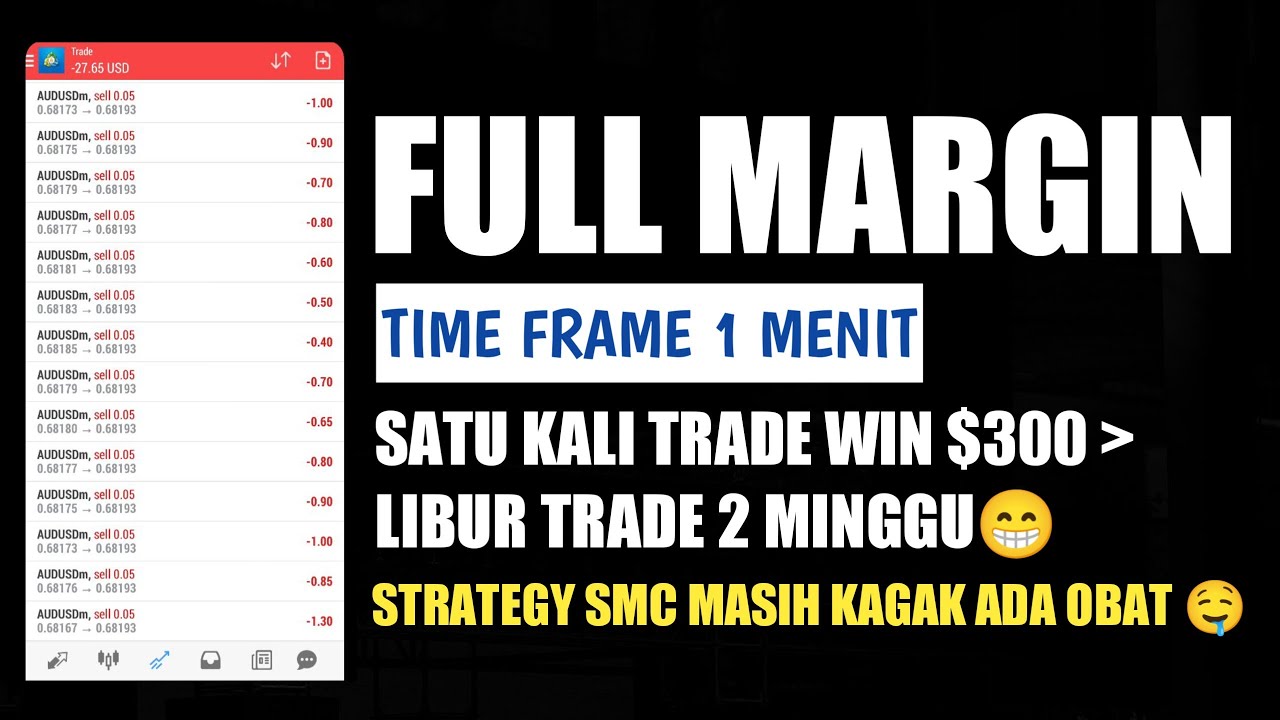 FULL MARGIN Pake Time Frame 1 menit entry | Strategy ini masih kaga ada obat 🤭 #forex # ...