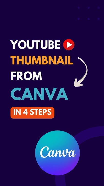 4 steps to create YouTube thumbnail in Canva ☺️ #shorts #thumbnail # ...