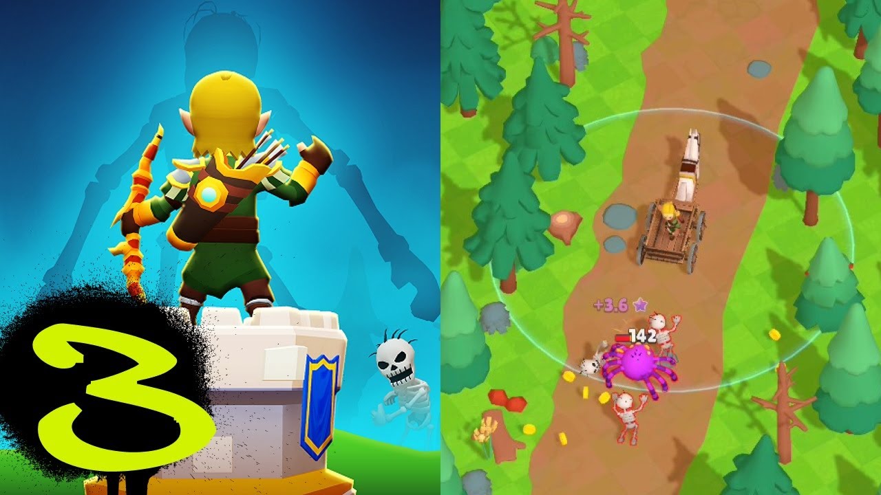 Idle Archer Tower Defense RPG #3 | Forest Path | Android No Commentary ...