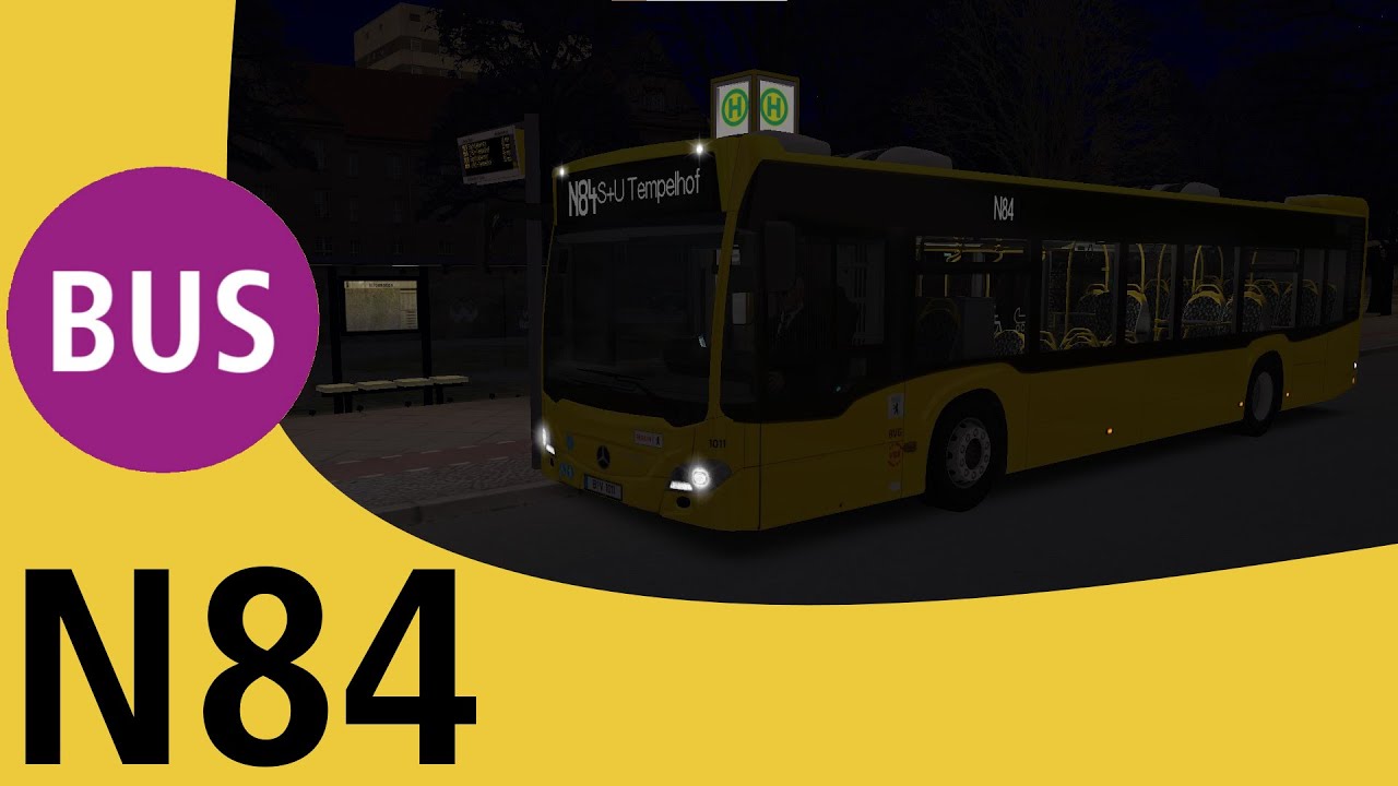 OMSI 2 - BVG Bus Linie N84 - MB C2 - Von Zehlendorf Eiche nach ...