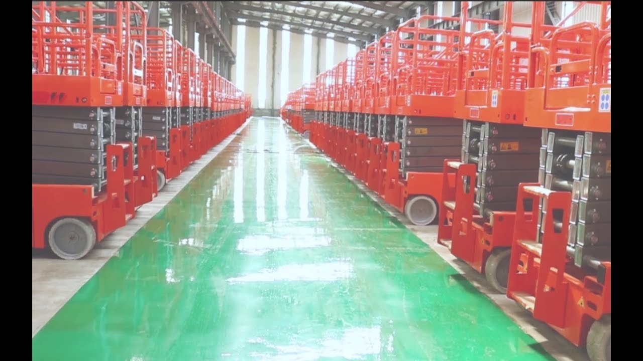 MORN LIFT Self propelled scissor lift video - YouTube