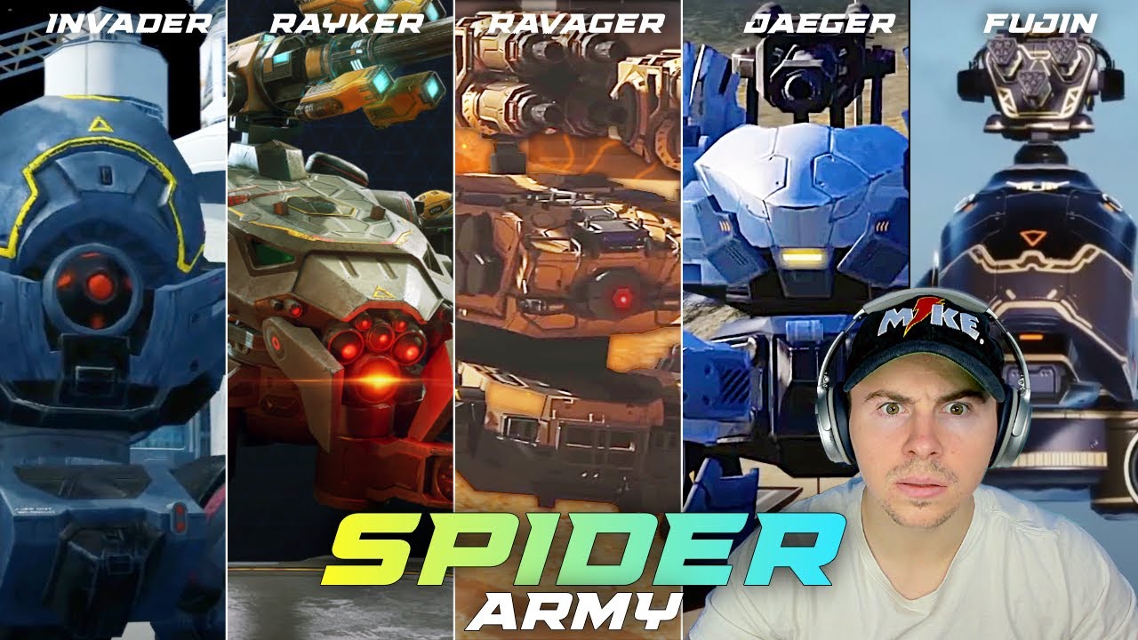 First EVER Full Spider Robot Hangar... Rare ONLY 6x Spider Bots CONQUER ...