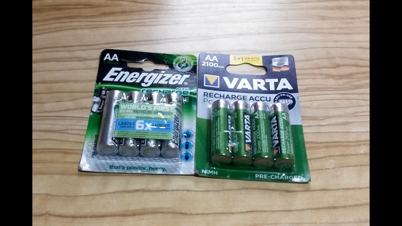 [COMPARISON] Energizer Extreme vs Varta Ready2Use. Rechargeable Ni-MH ...