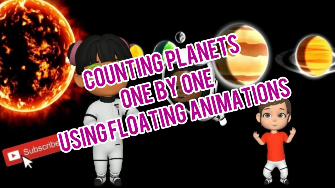 Counting Planets One By One | Animations | Educational Video | Floating ...