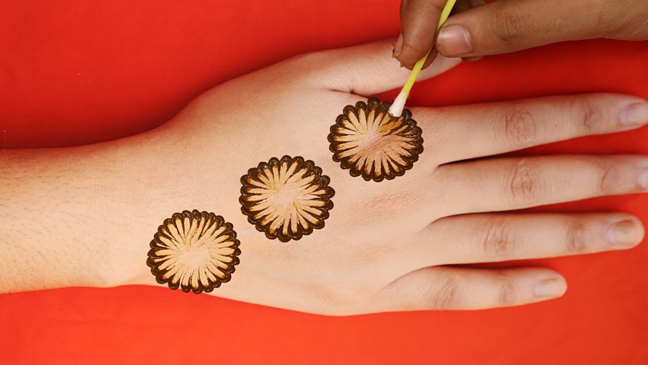 Easy dots mehndi design for wedding | new mehndi design with dots ...