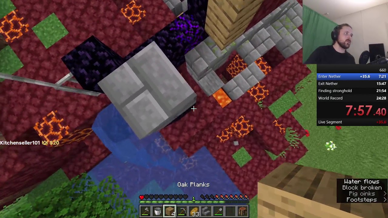 Forsen makes a crazy improv portal in record time - YouTube