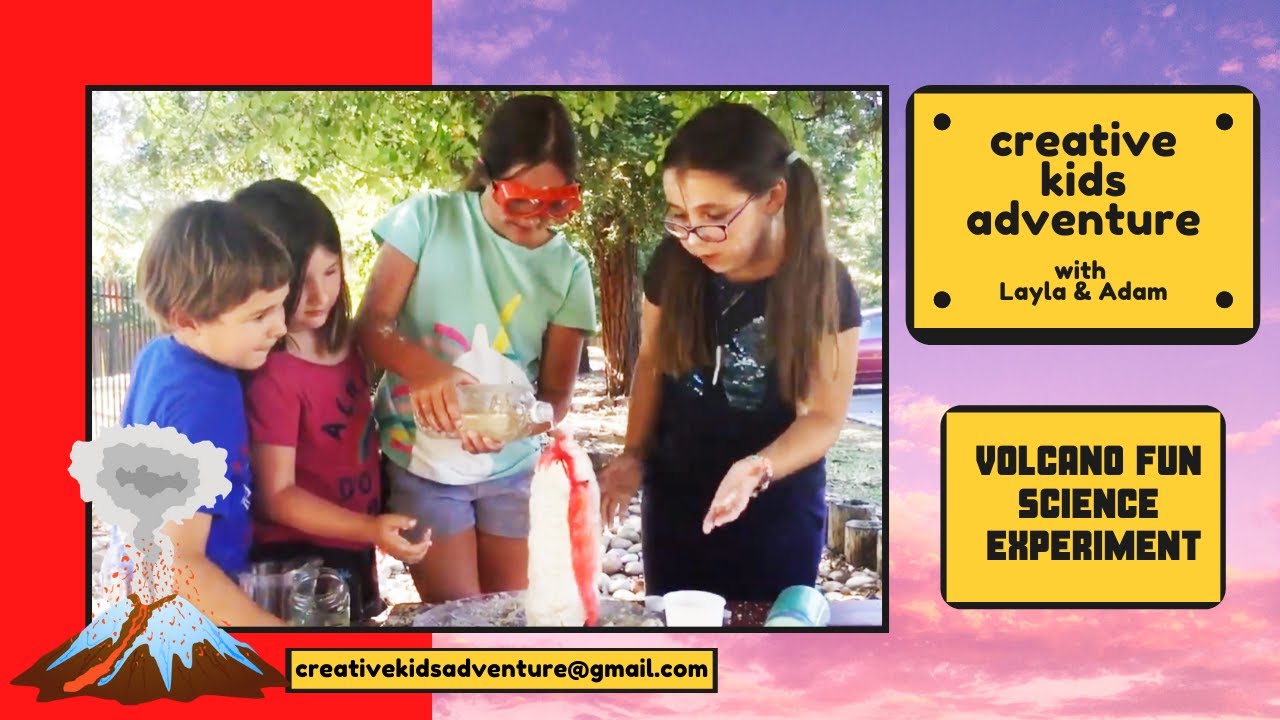 How to make a Volcano DIY Science Experiment | Volcano With Vinegar and ...