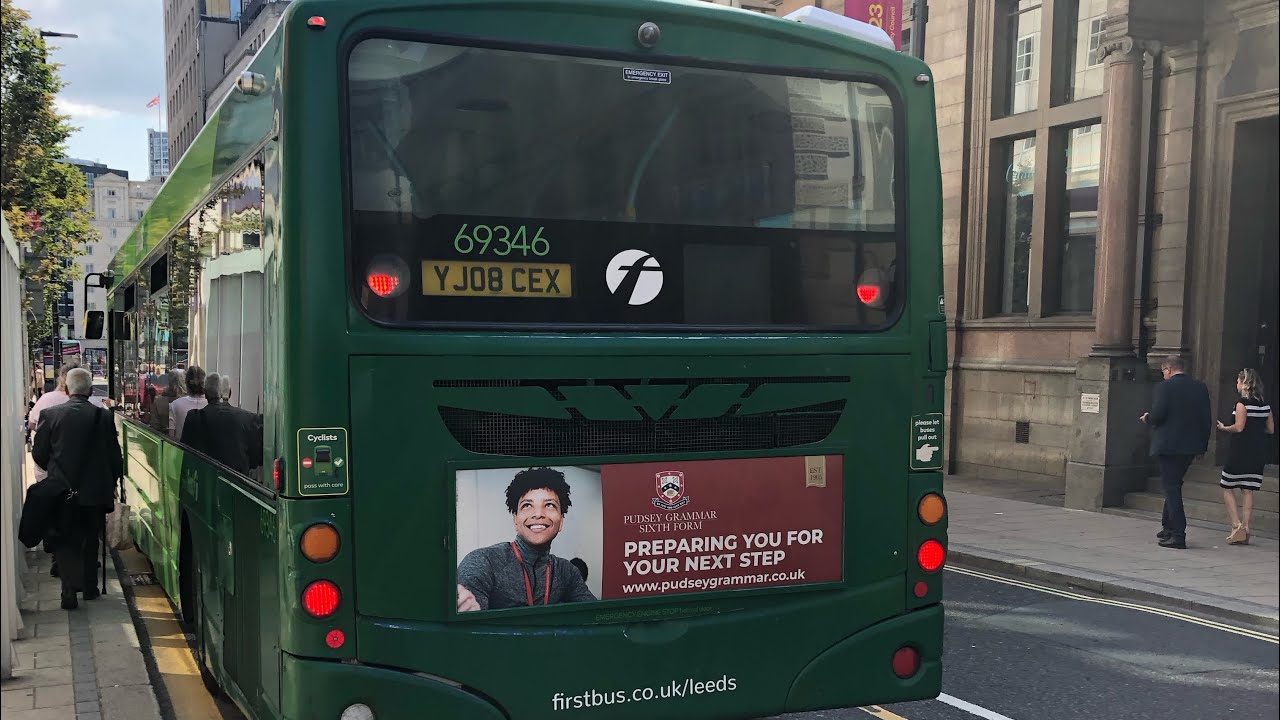 *beast* first Leeds Volvo B7RLE Wright eclipse urban 69346 YJ08 CEX ...