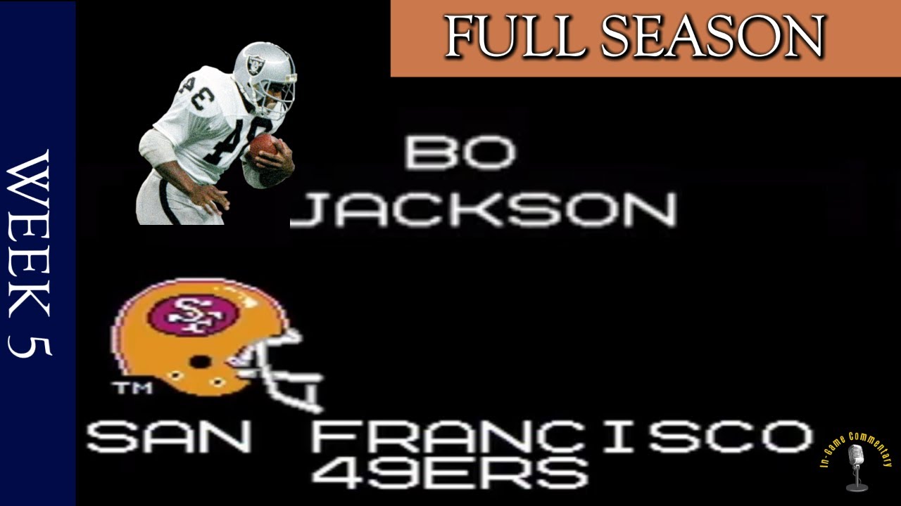 Bo Jackson Full Season Rushing Challenge - Tecmo Super Bowl Gameplay ...