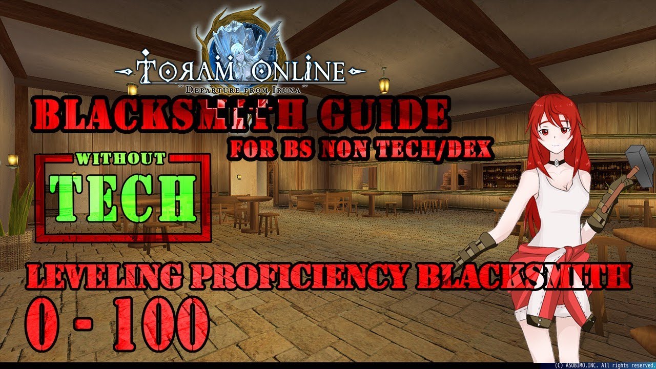 [Toram Guide] Leveling Proficiency Blacksmith 0 - 100 for BS non TECH ...