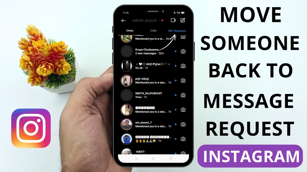 How to Move Someone Back to Message Requests On Instagram - YouTube