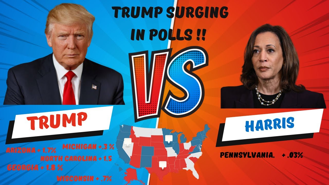 Donald Trump Leading Kamala Harris in 2024 Presidential Electoral Map ...