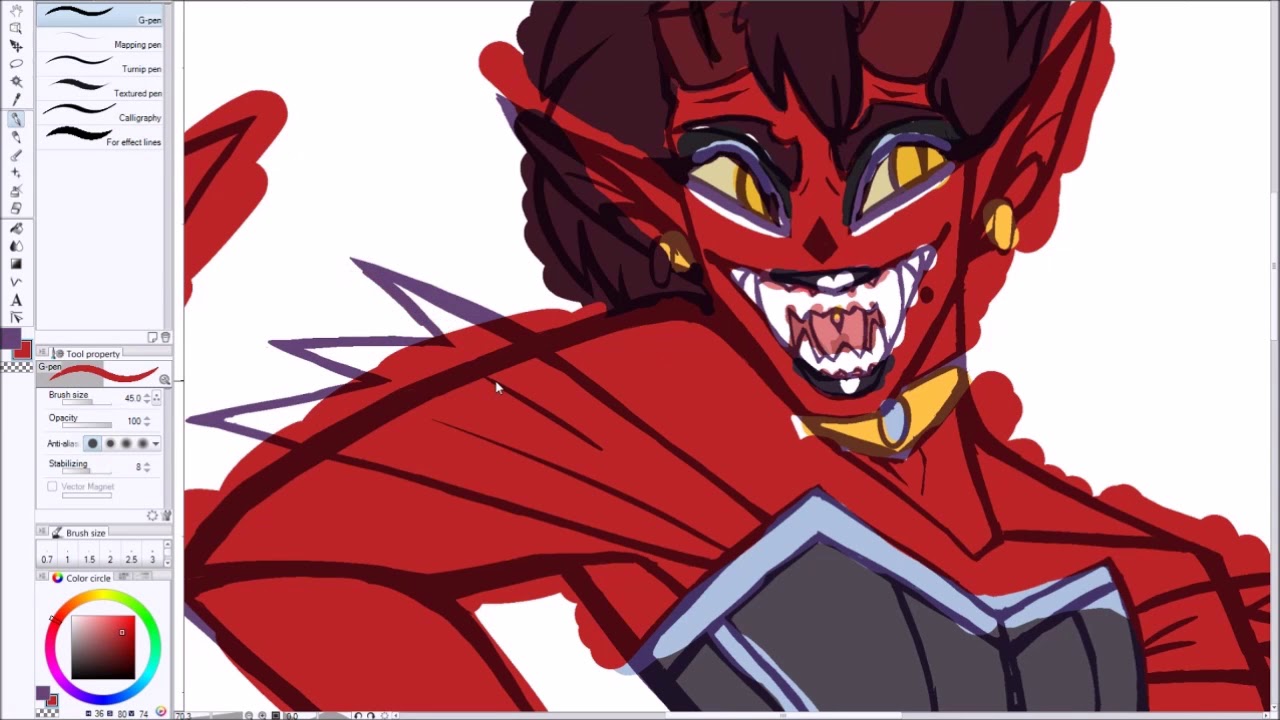 Speedpaint: Damien in Drag - Monster Prom - YouTube
