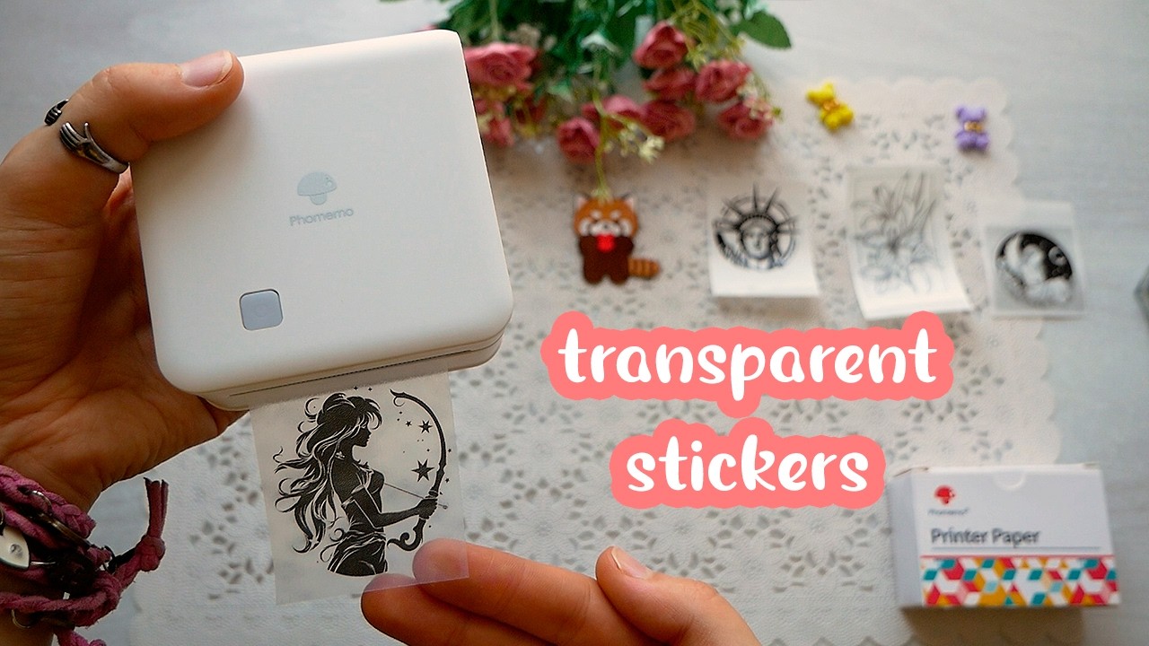 Transparent Stickers with Phomemo Mini Thermal Printer - no ink clear ...
