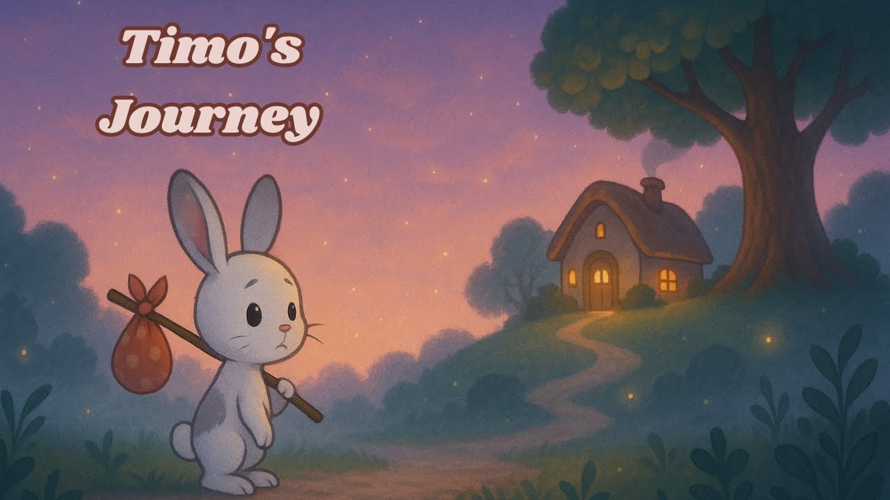 Timo the Brave Bunny: A Bedtime Journey to Find Home 🐾🌙 - YouTube