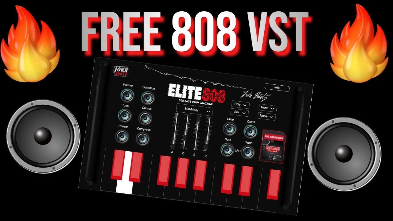 Free 808 VST Plugin - Elite 808 VST - Bass Drum Machine 2024 - YouTube