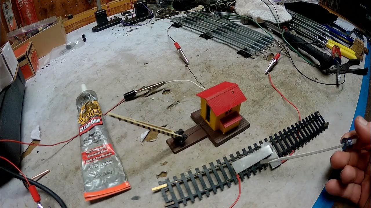 How to make your own HO scale trigger track from scratch easy - YouTube
