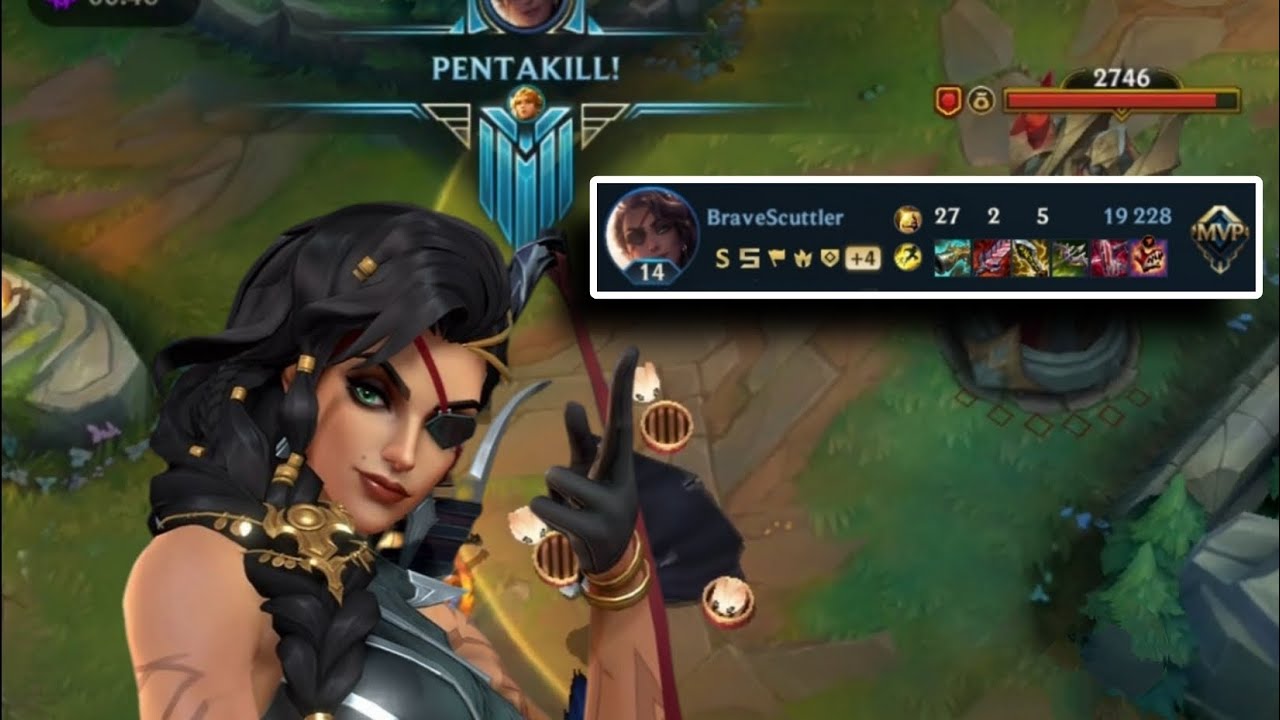 League of legends Wild Rift pentakill Samira Build 4.4 - YouTube