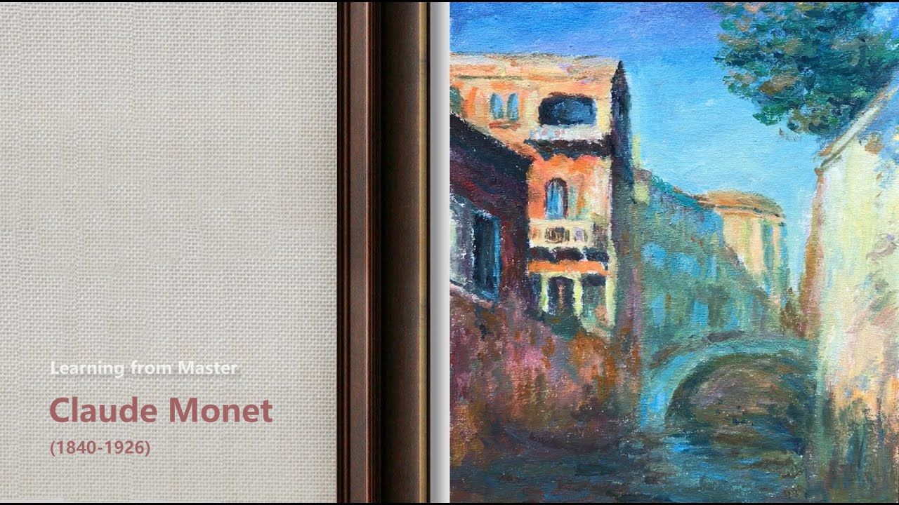 Easy Monet Painting for Beginners | Acrylic Painting | Impressionist ...
