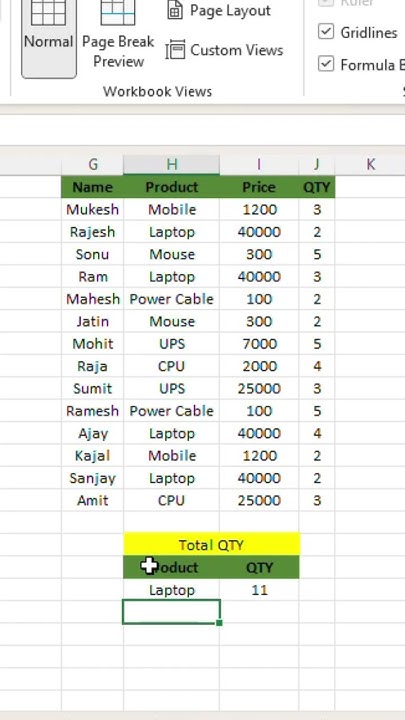 How to use DSUM formula in Excel #advanceexcel #excel - YouTube