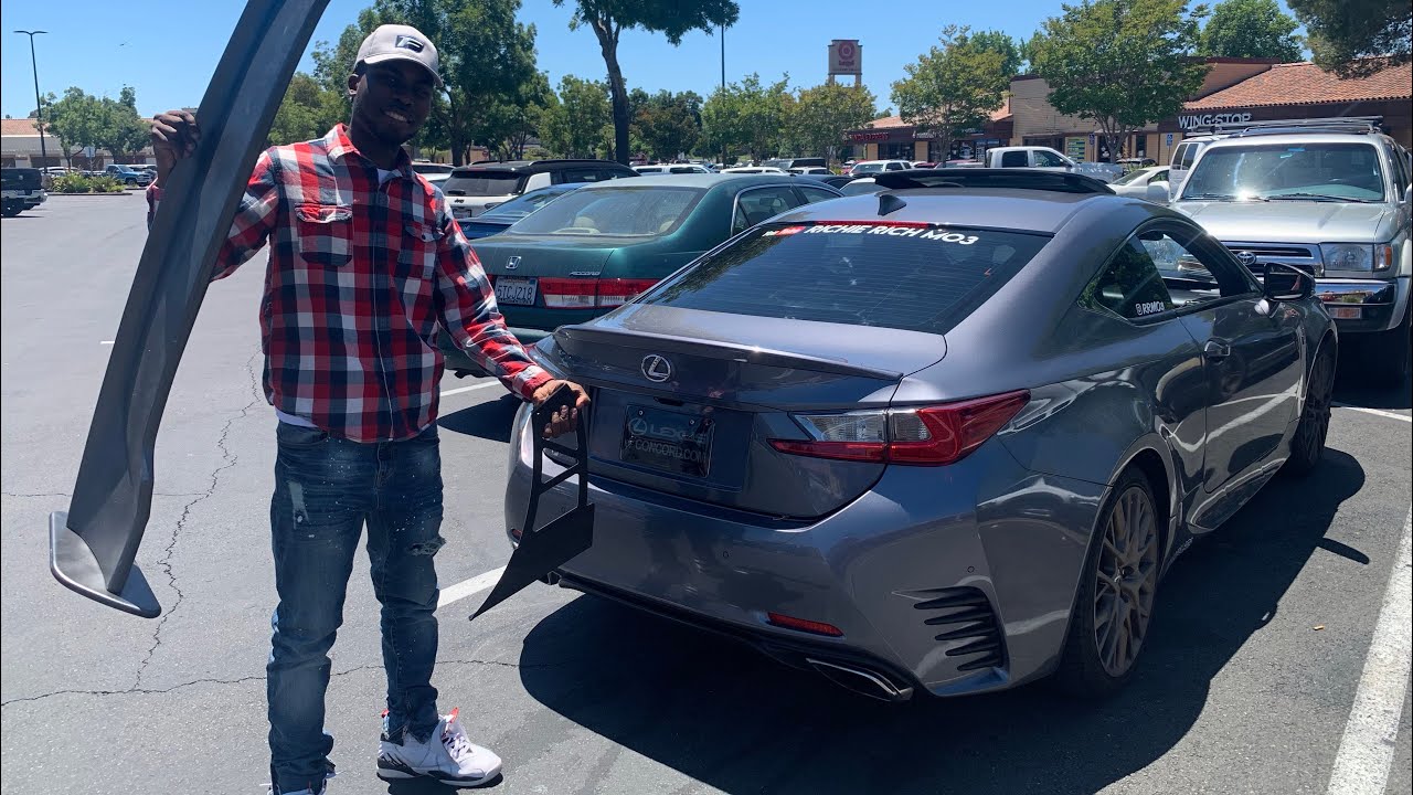Finally!!! Widebody custom Lexus Rc Wing is complete🙌🏾 - YouTube