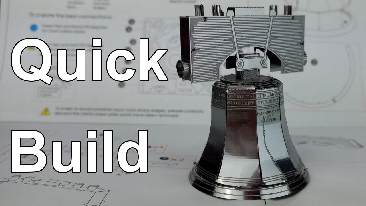 Quick Build - Liberty Bell - Metal Earth - YouTube