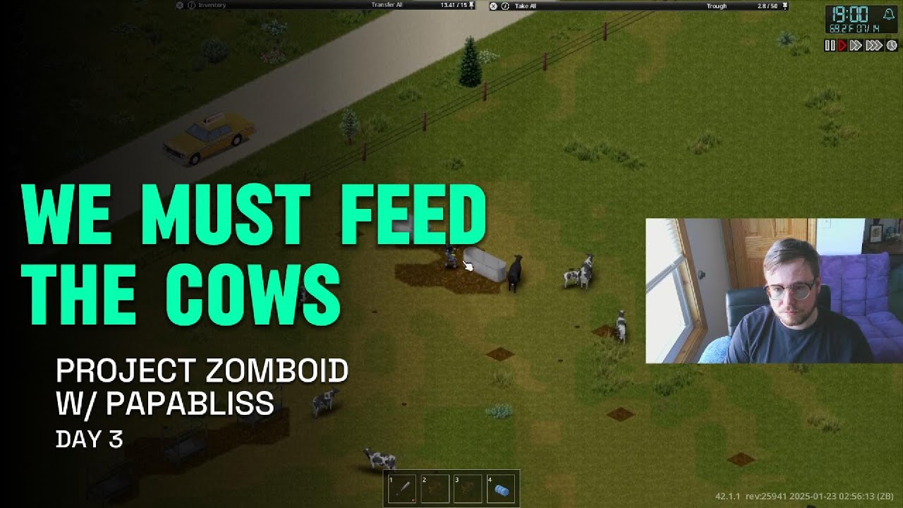 Looking for Animal Feed! We Must Feed the Cows! // Project Zomboid ...