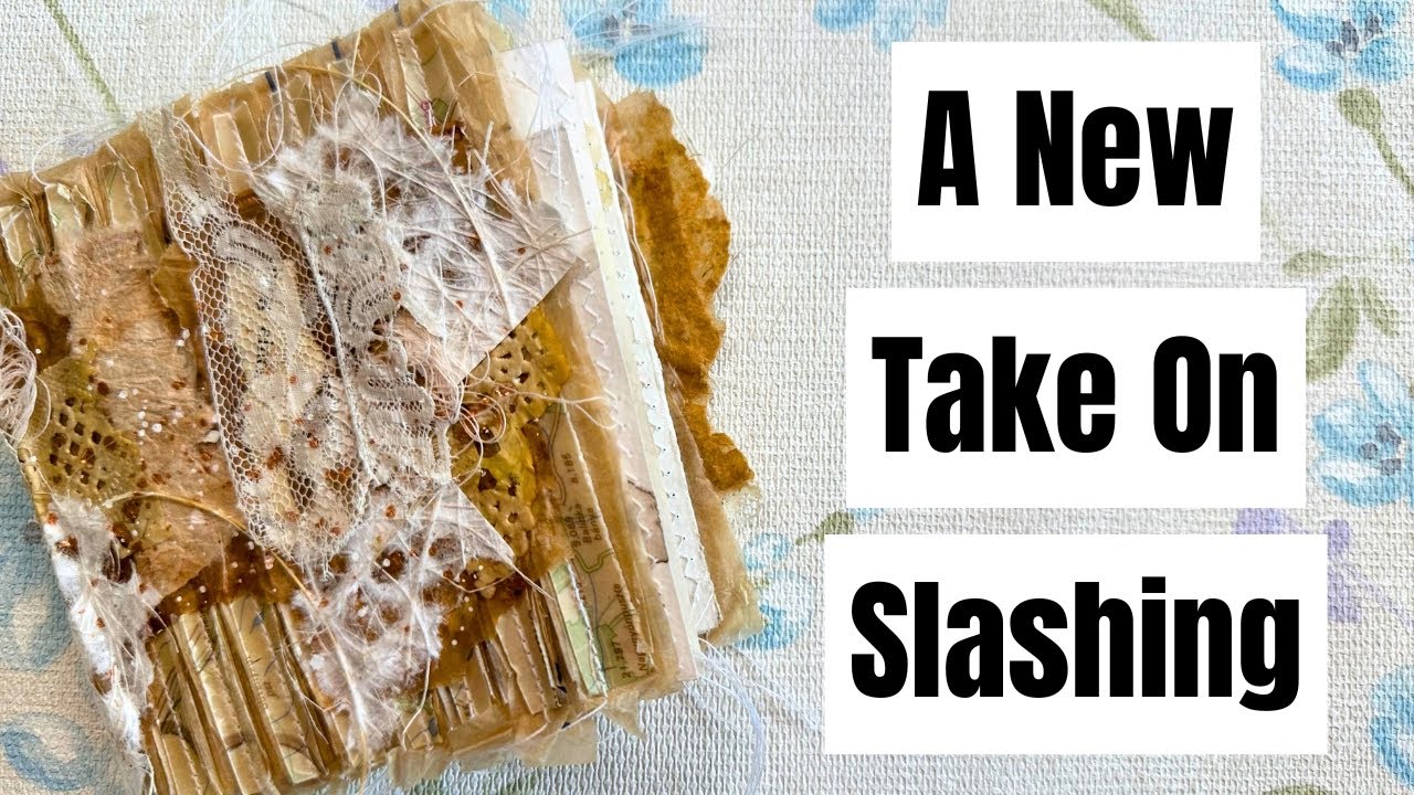 Innovative Slashed Technique: Creating a Stunning Waxed Paper Journal ...