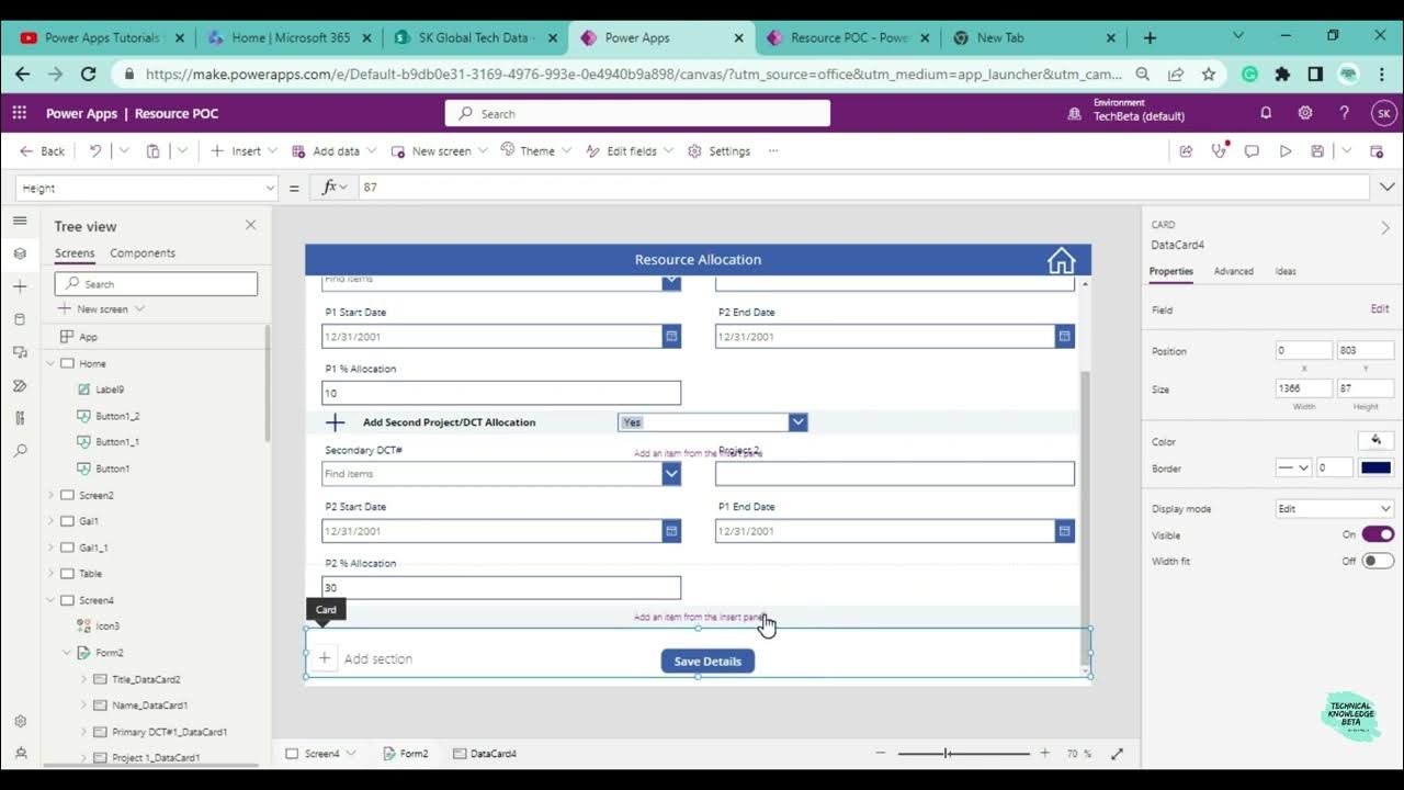 How to use SUM() function in Power App | In Hindi - YouTube