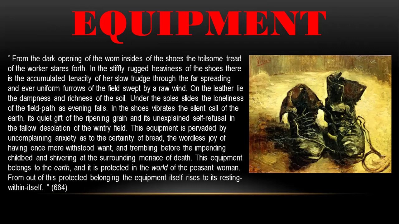 Martin Heidegger "The Origin of the Work of Art" (3 of 13) - YouTube